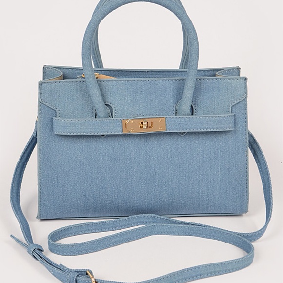 Bags | Blue Denim Handbag | Poshmark